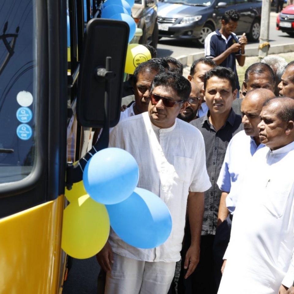 Why did the opposition leader drive a bus on Monaragala main road ...