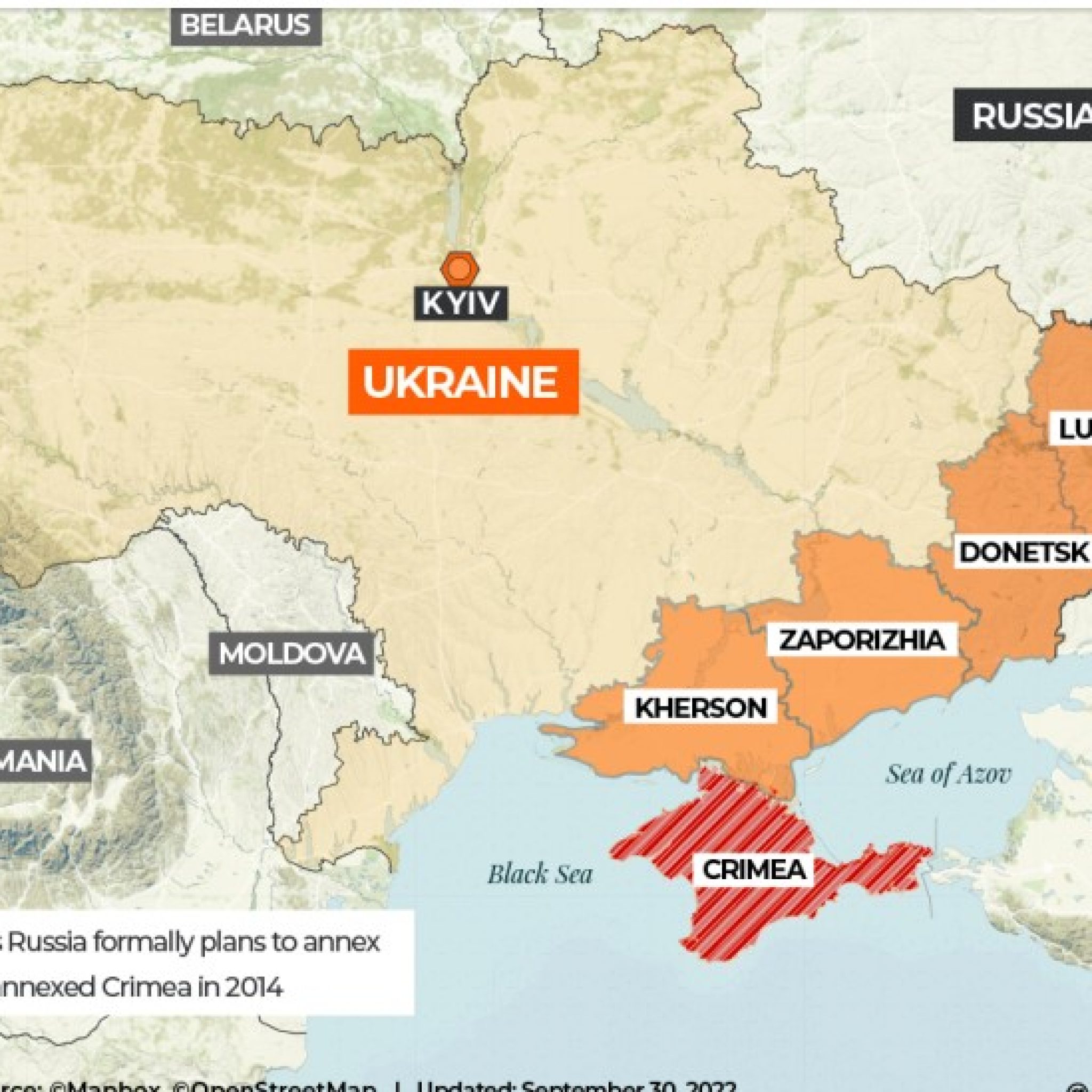 Putin announces Russian annexation of four Ukrainian regions - Sri ...