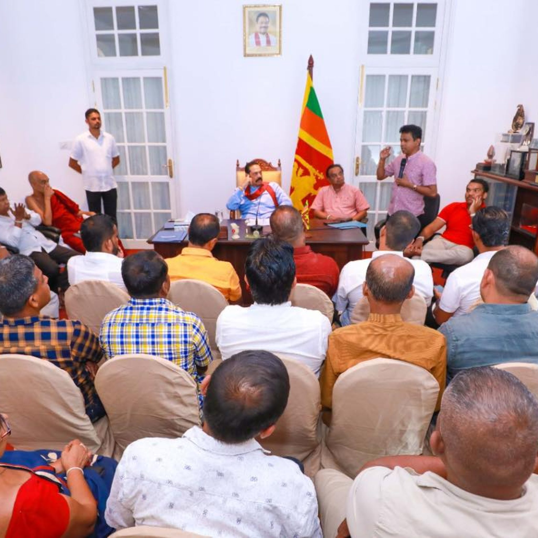 Mahinda has begun political activity by hosting a meeting of former ...