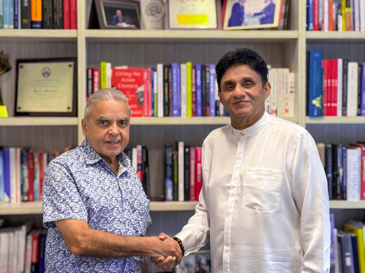 Sajith Premadasa Meets Kishore Mahbubani to Discuss Policy, Governance ...